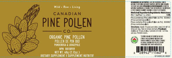 Ponderosa Pine Pollen Powder - 70g (2.9 oz) | Canadian Pine Pollen Co ...